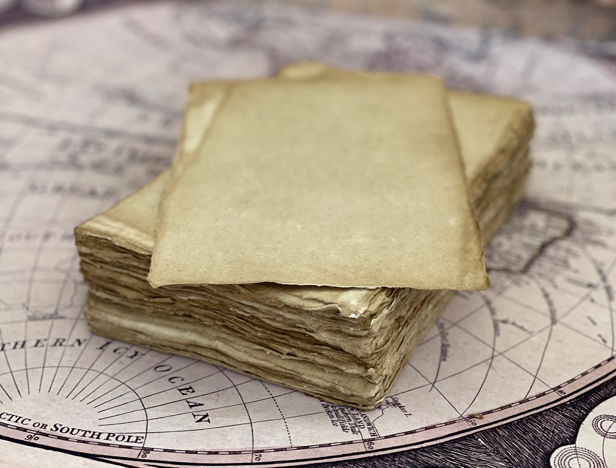 Deckle Edge Paper Antique Vintage Handmade Paper Hand Torn | Etsy