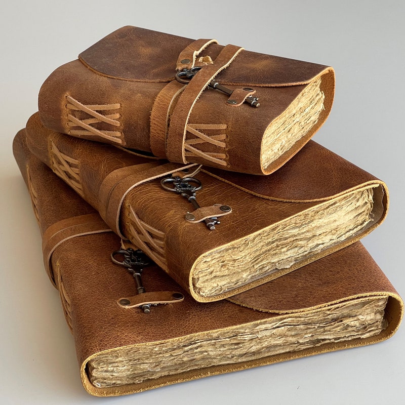 Leather Bound Notebook - Etsy