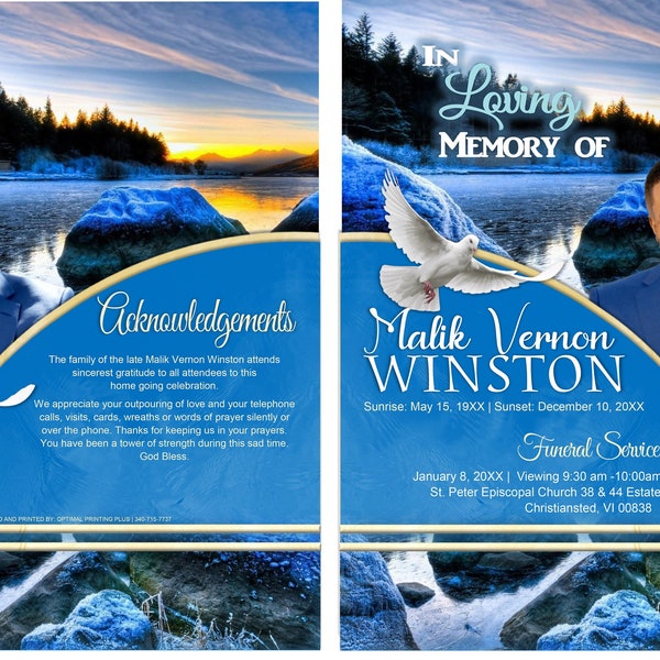 Memorial Booklet Funeral - Etsy UK