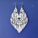 Wolf Pattern, Beaded Earrings Pattern, Instant Download, PDF and Word ...