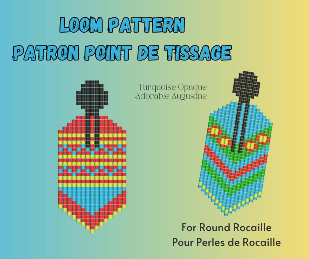 Loom Pattern, Women, Loom Stitch, Round Rocaille Pattern, Instant ...