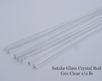 Satake Glass Crystal Rod 19 Colors Sample Packabout 1lb Lead Glass ...