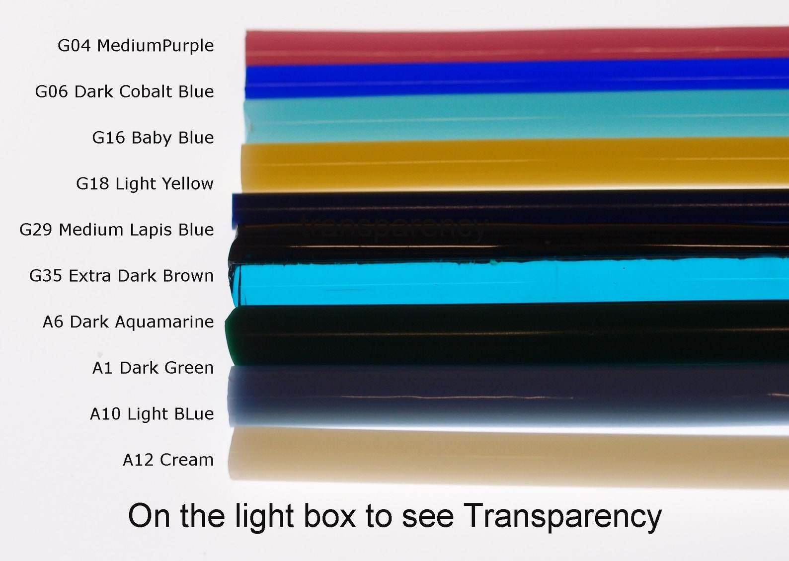 Satake Glass Crystal Rod 19 Colors Sample Pack (about 1lb) Lead Glass ...