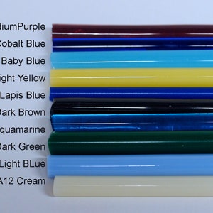 Satake Glass Crystal Rod 19 Colors Sample Pack (about 1lb) Lead Glass ...