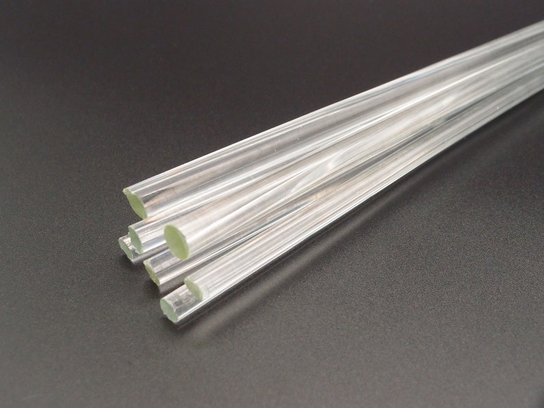 Satake Glass G01 Crystal Rod Clear 1/2 Lb Pack for Lampwork,lead Glass ...