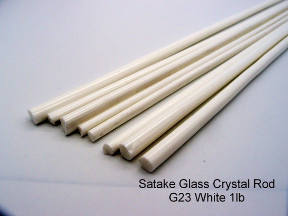 Satake Glass G23 Crystal Rod White 1 Lb Pack for Lampworklead - Etsy