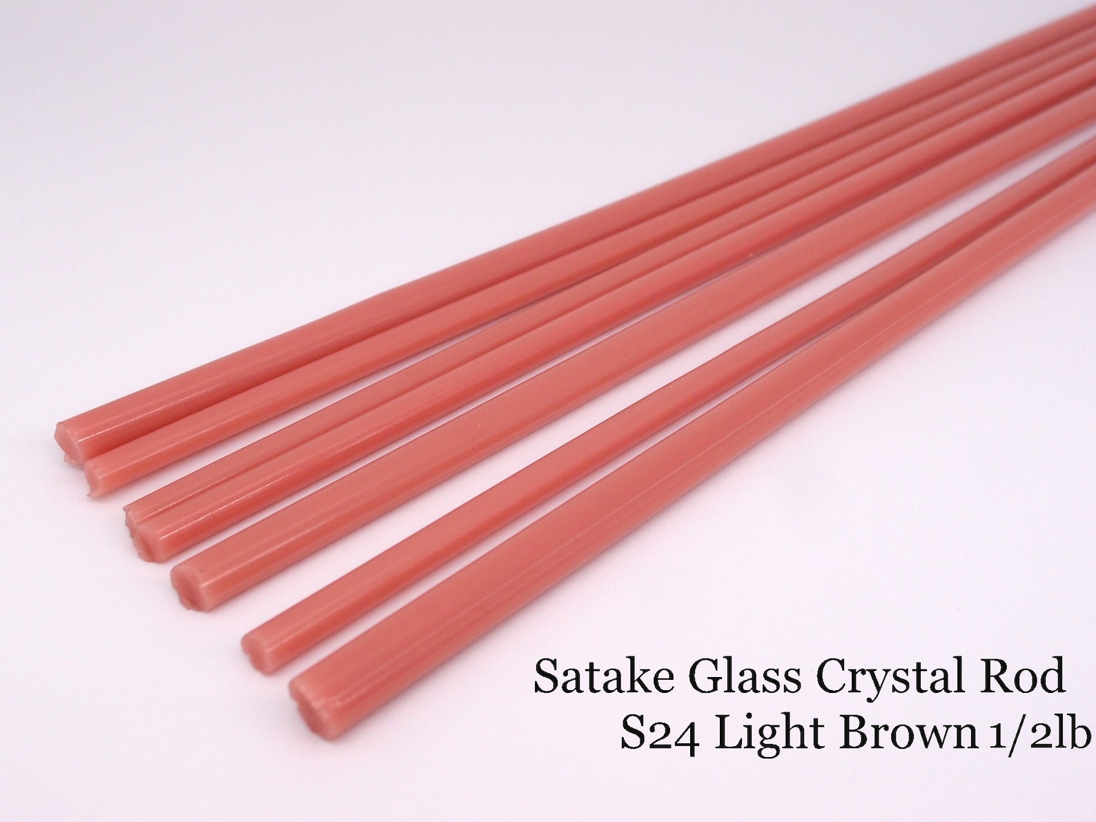 Satake Glass S24 Crystal Rod Light Brown 1/2 Lb Pack for Lampwork,lead ...