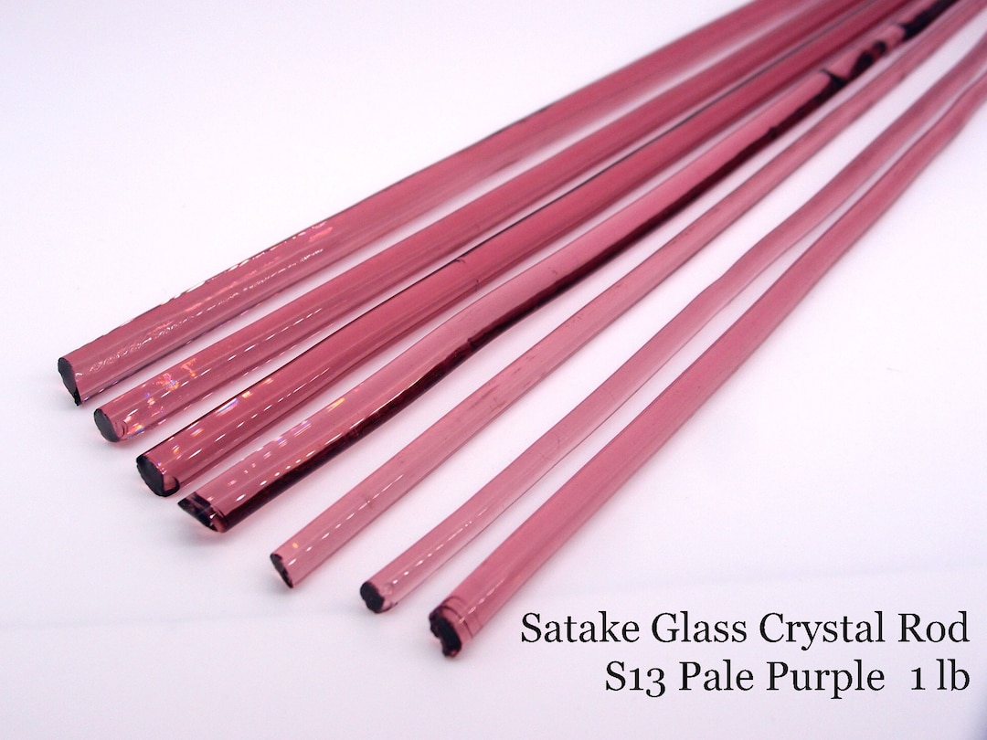 Satake Glass S13 Crystal Rod Pale Purple 1 Lb Pack for Lampwork,lead ...