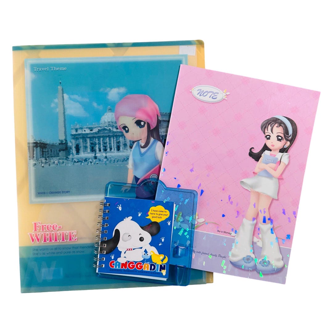 Y2K Lovely White Stationary Bundle - Etsy
