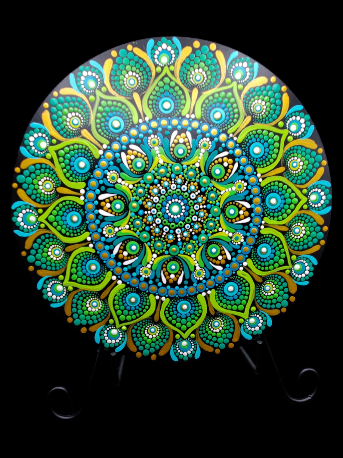 Irish Royalty Mandala, 3D Handpainted, 10" Inch Round MDF With Premium ...