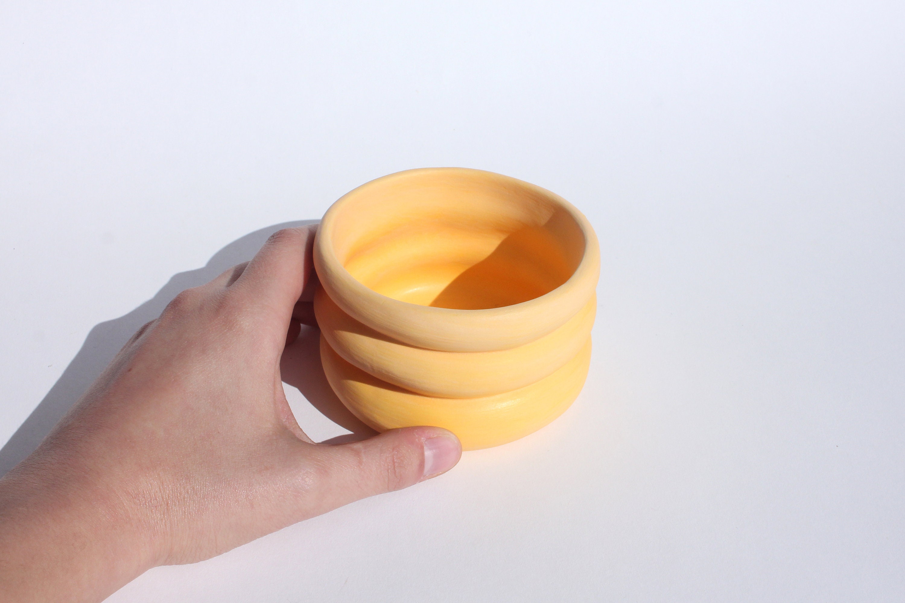 Ceramic Wiggle Cups / Snack Bowls - Etsy