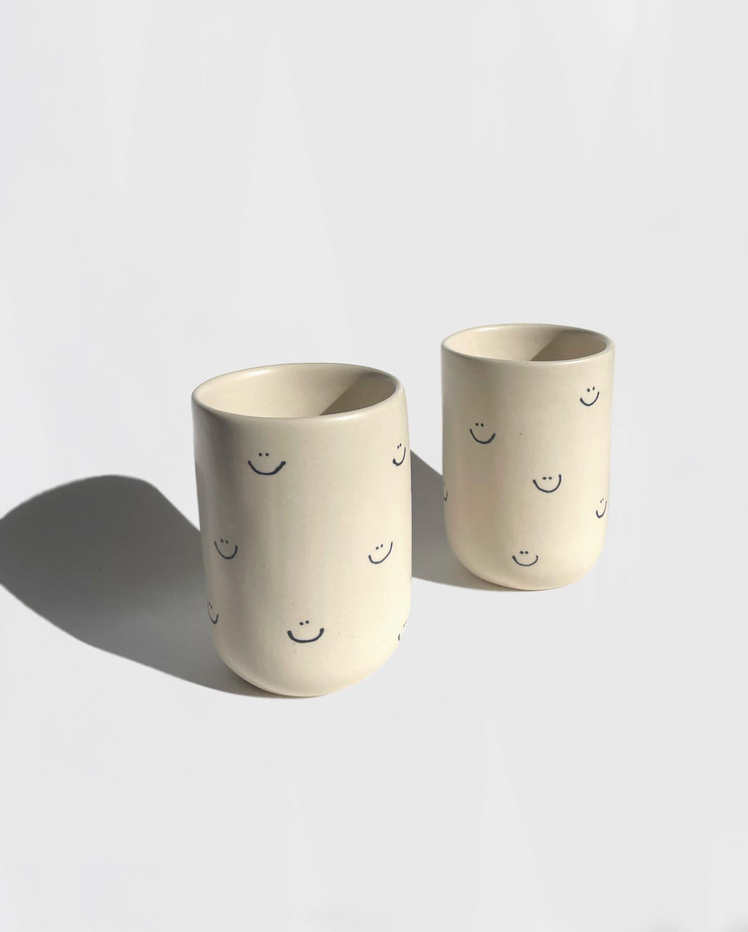 Ceramic Smiley Face Cup - Etsy
