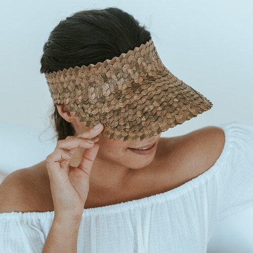 Bohemian Straw Sun Visor - Etsy