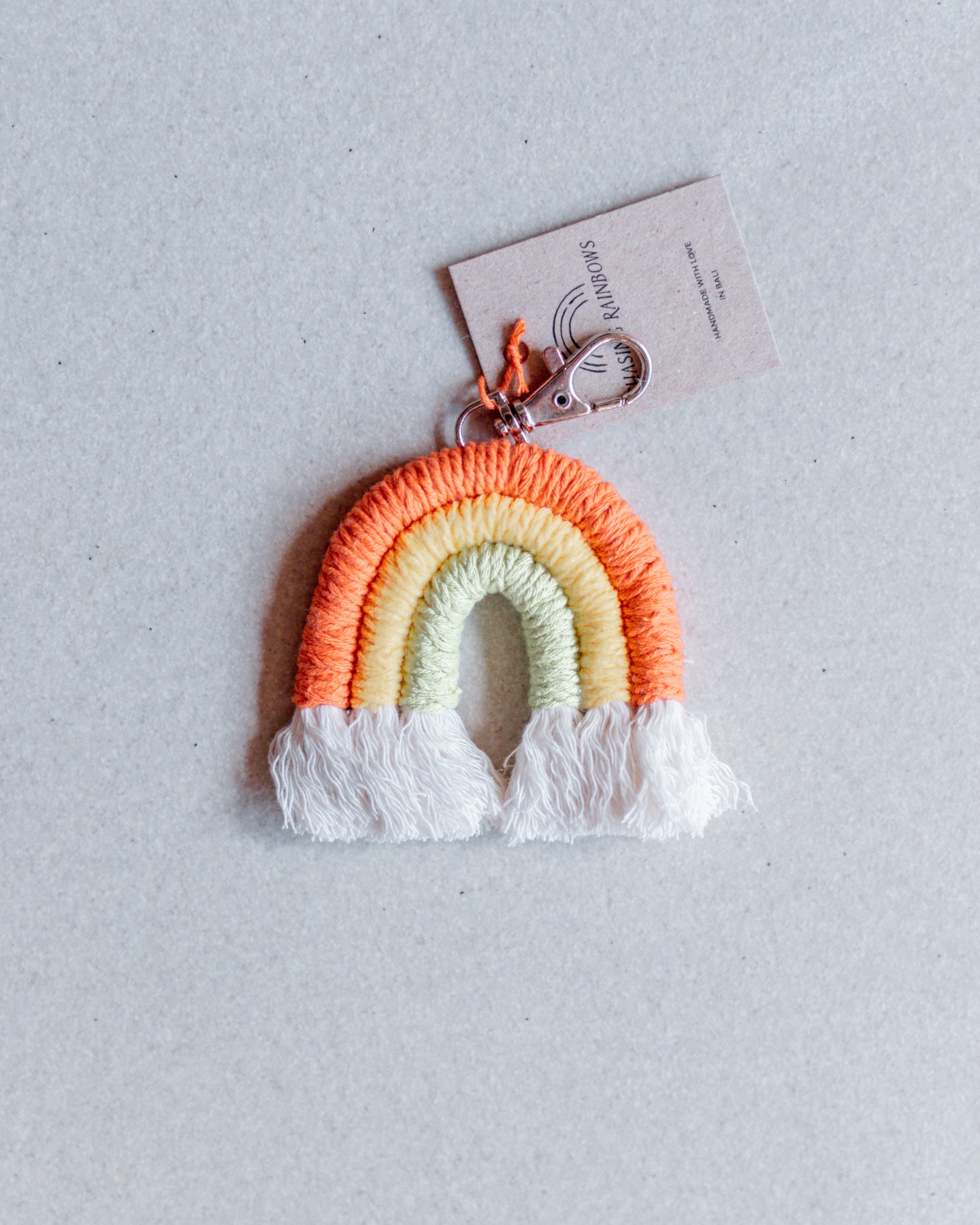 Mini Macrame Keychain Rainbow Cute Kids Keychain Rainbow - Etsy