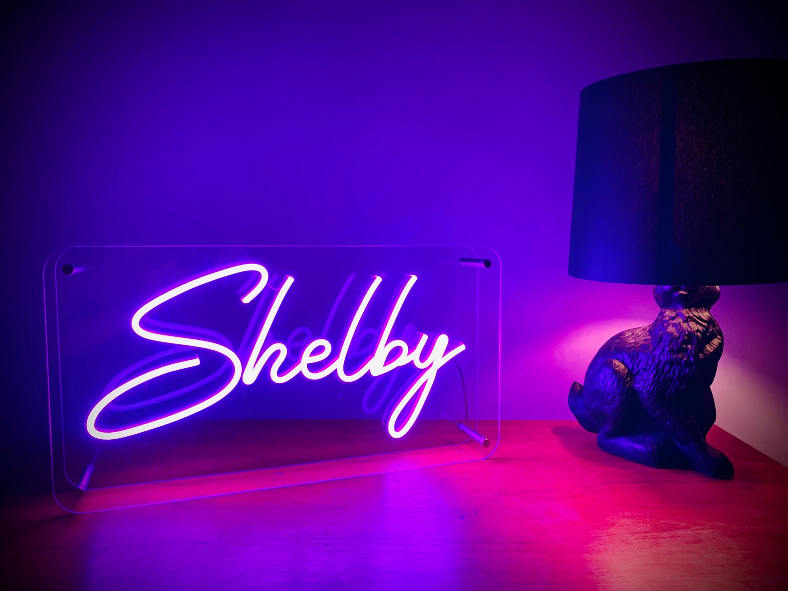 Custom LED Neon Sign Name Light Box Custom Neon sign - Etsy España