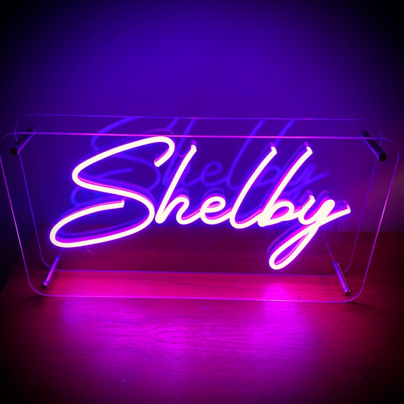 Custom LED Neon Sign Name Light Box Custom Neon sign - Etsy España
