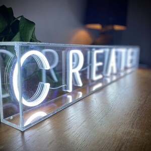 LED Neon Sign Create large Light Box - Etsy