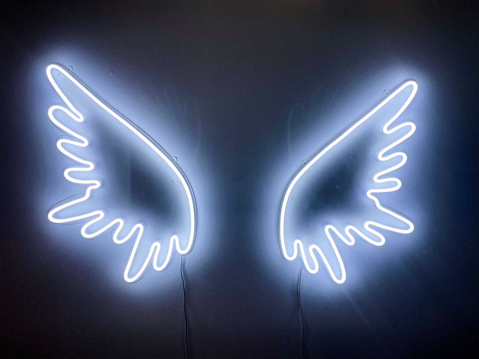 LED Neon Sign Angel Wings Custom Neon Sign Neon Wings | Etsy