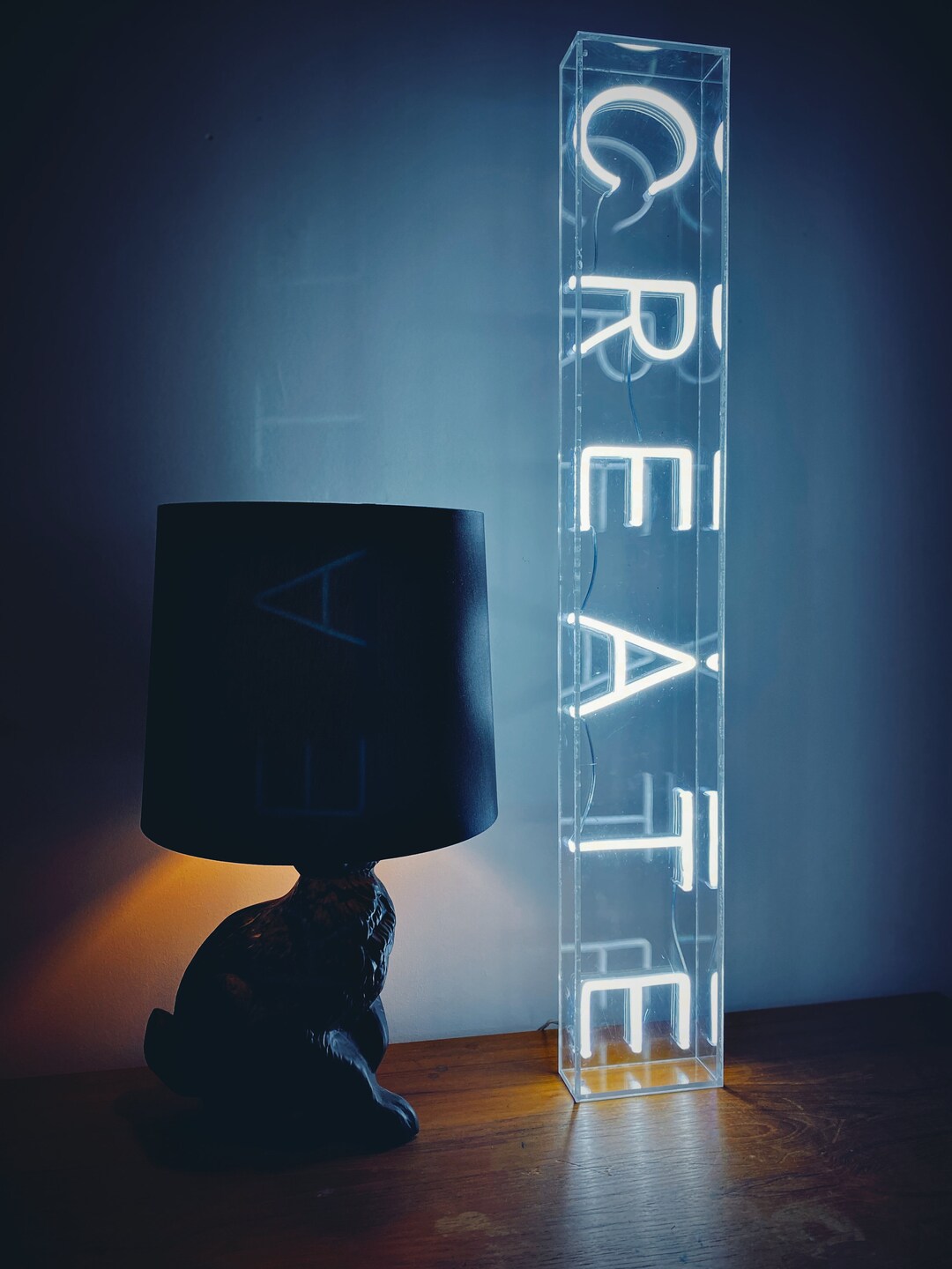 LED Neon Sign - Create (large Light Box) - Etsy