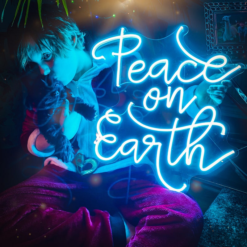 Peace on Earth Sign - Etsy