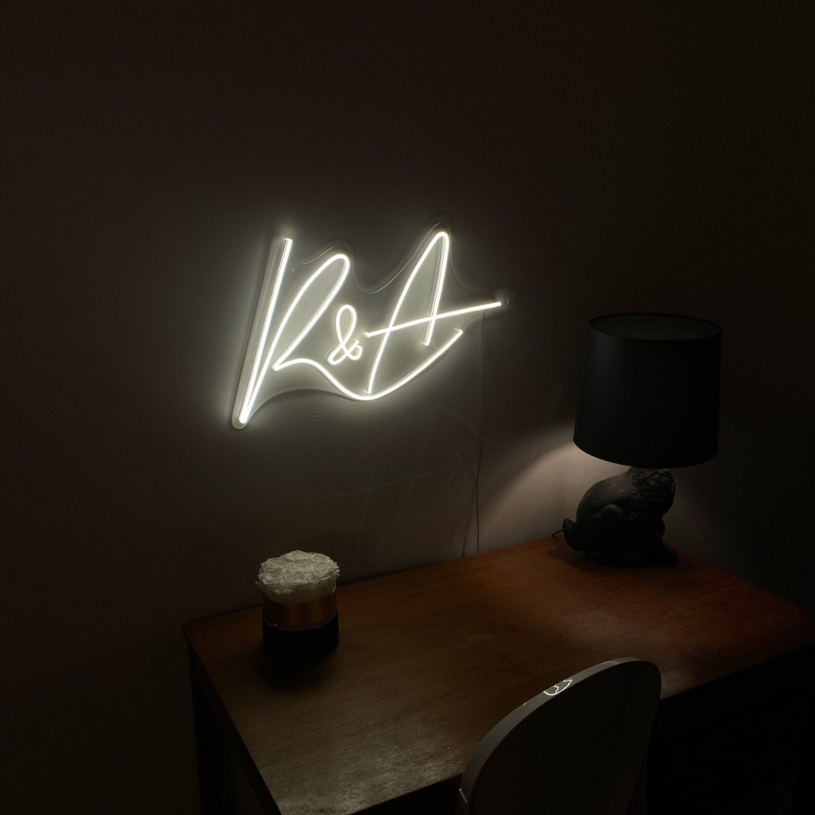 Initials / Monogram Custom LED Neon-Style Wedding Sign | Etsy