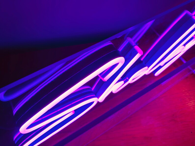 CUSTOM LED Neon Sign Name Light Box Custom Neon Sign | Etsy Canada