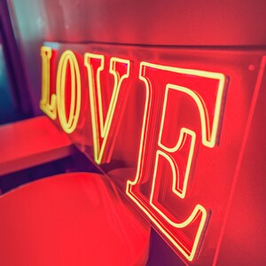 LED Neon Style Sign - LOVE - Etsy