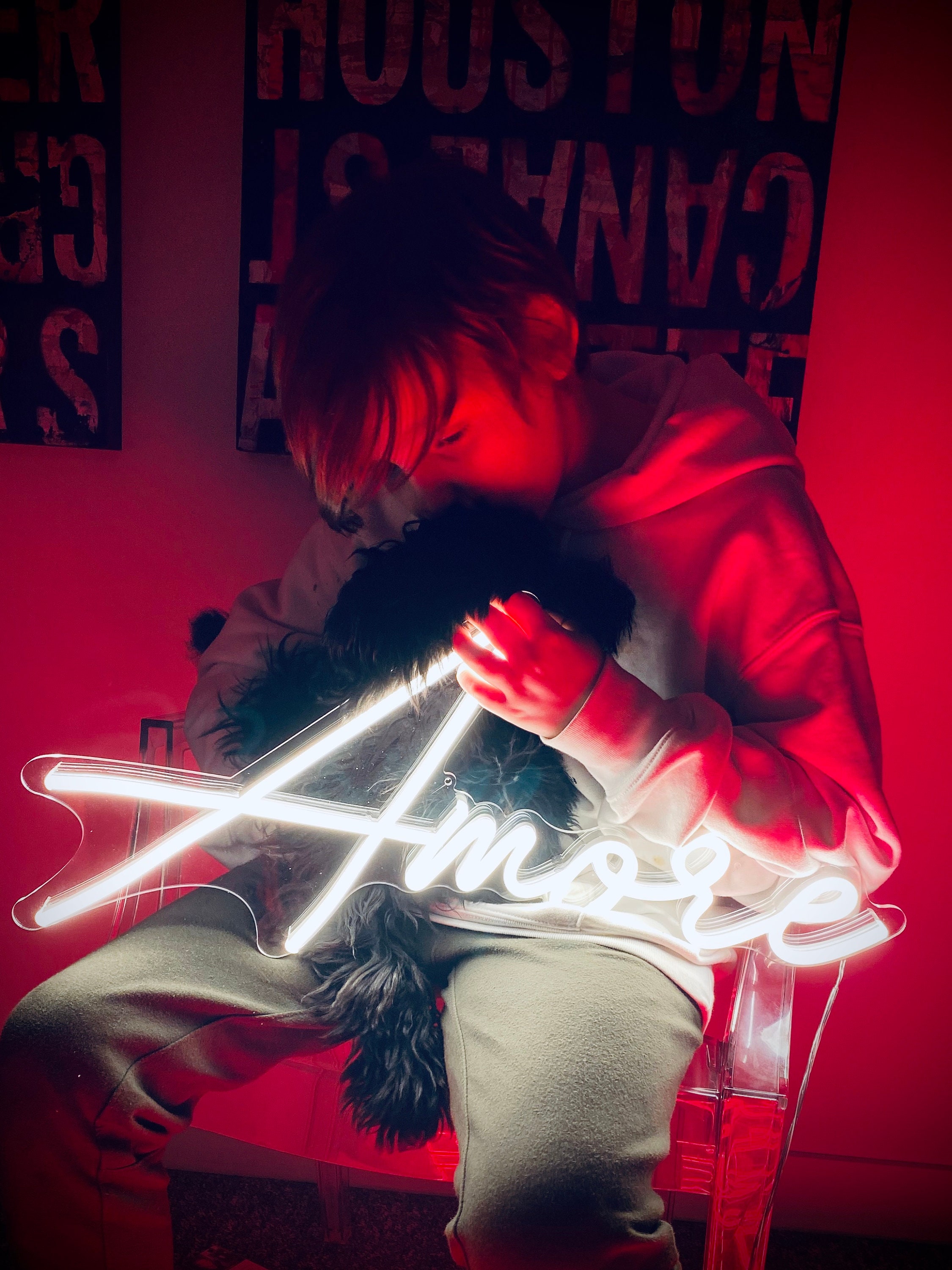 LED Neon Sign Amore Custom Neon Sign Neon Sign Custom - Etsy