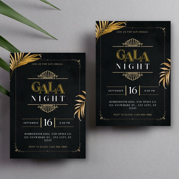 Auction Invitation Template - Etsy