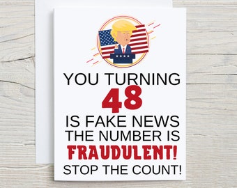 48th Birthday Card Funny 48th Birthday Card Funny Middle - Etsy