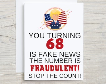 Funny 68th Birthday Card 68th Birthday Card 68 Year Old - Etsy