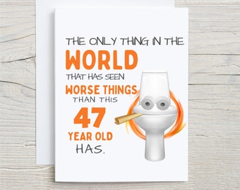 Funny 47th Birthday Card Funny Trump 47th Birthday Card - Etsy