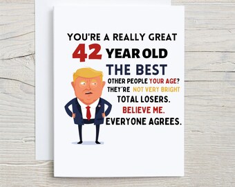 Funny 42nd Birthday | Etsy
