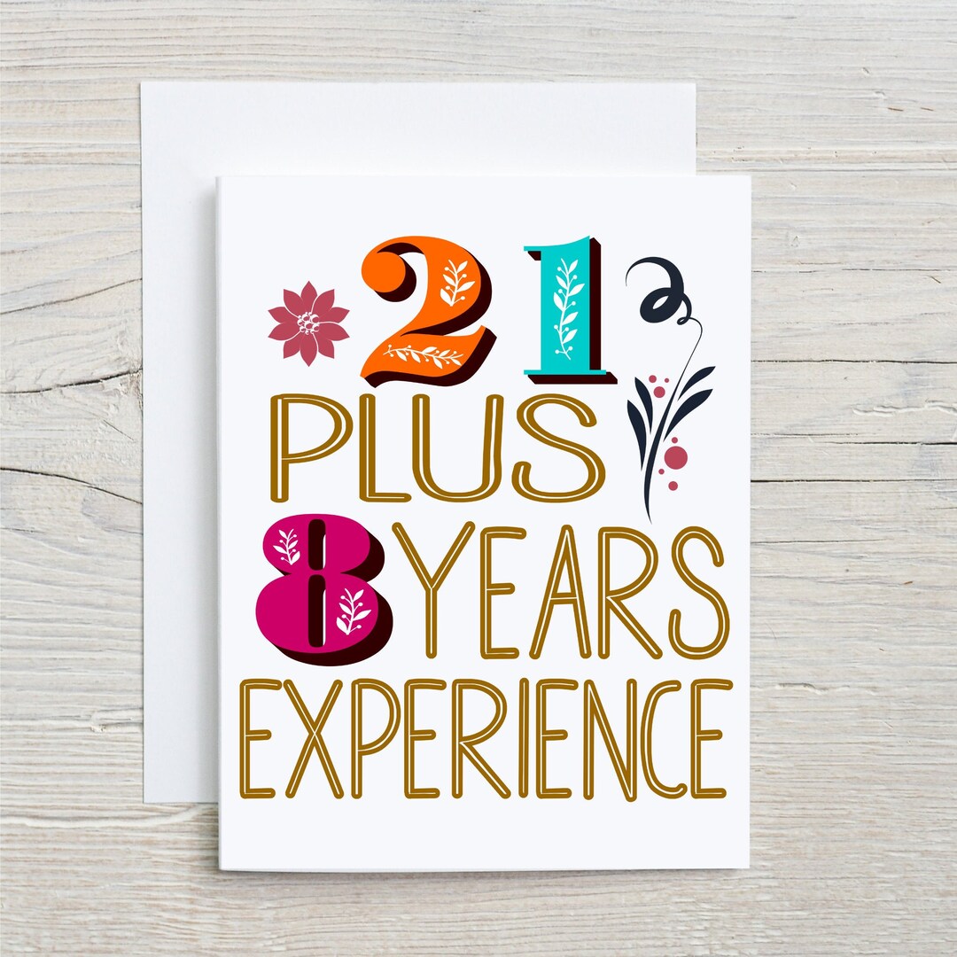 Funny 29th Birthday Card, 29th Birthday Card, 29th Birthday Gift Idea ...