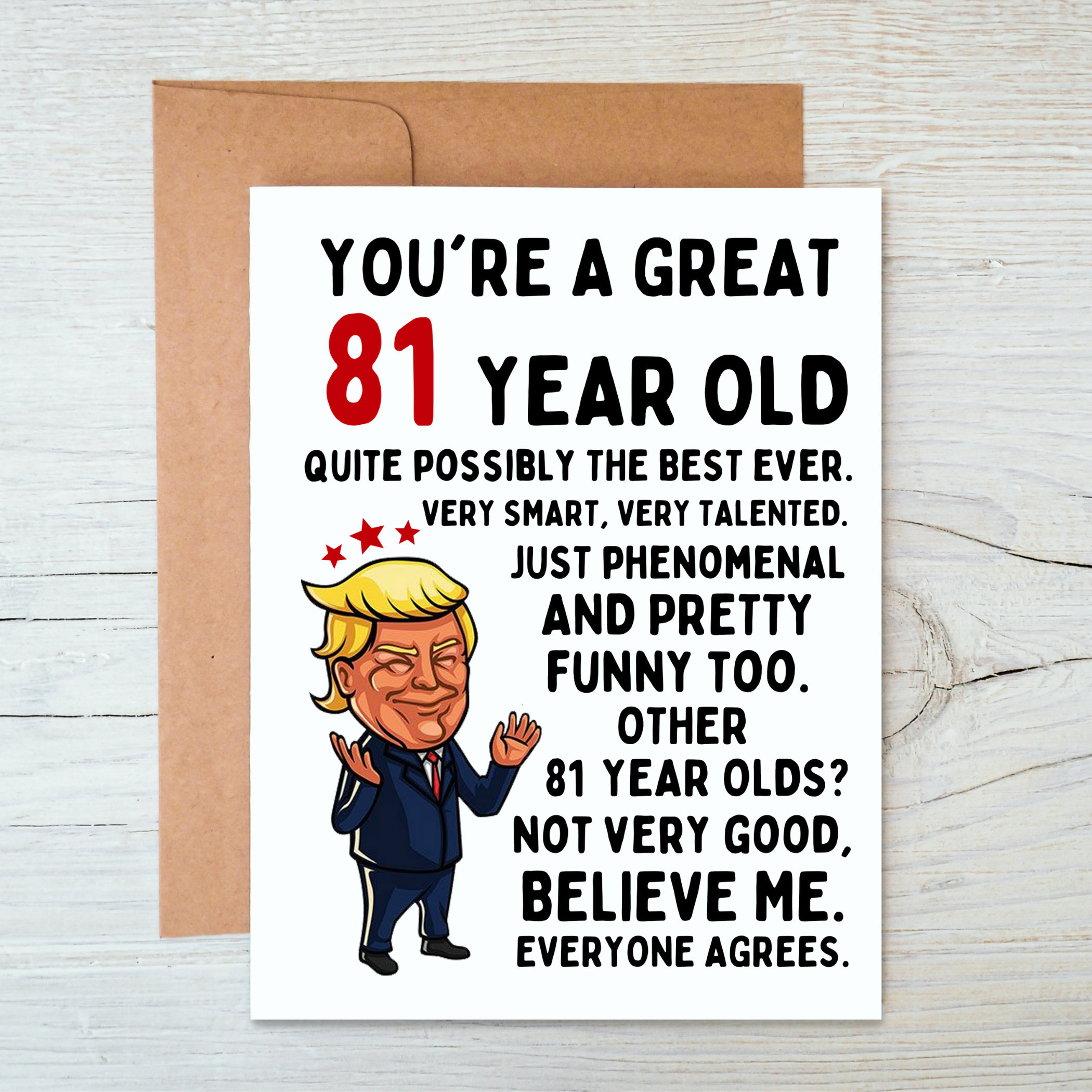 81st Birthday Card, 81st Birthday, 81st Birthday Gift, Happy 81st ...