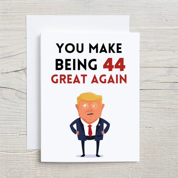 44th Birthday Card Funny 44th Birthday Card 44th Birthday - Etsy