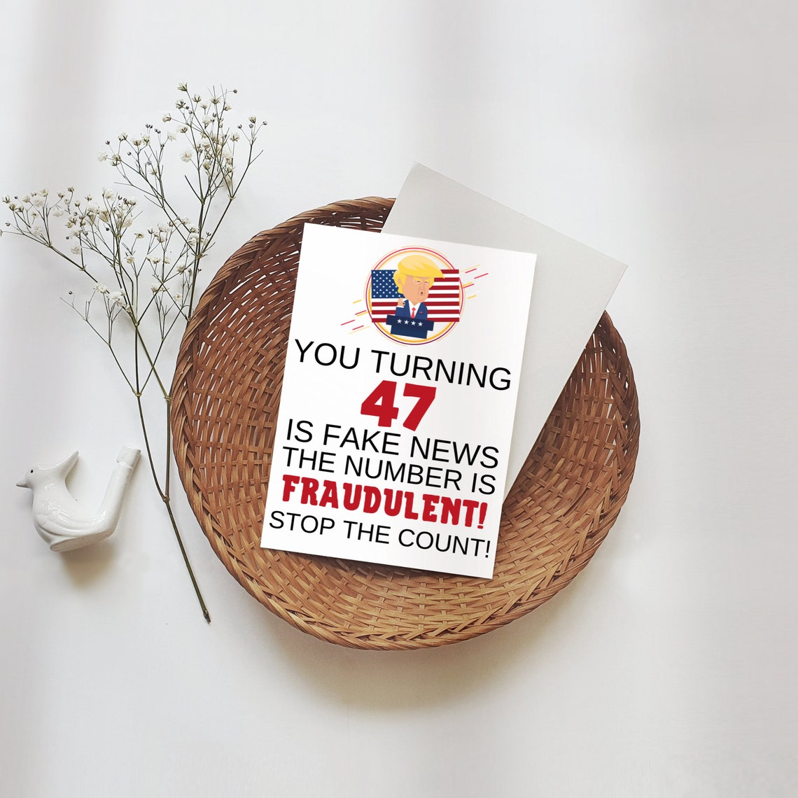 47th Birthday Card, Funny 47th Birthday Card, 47th Birthday Gift Idea ...