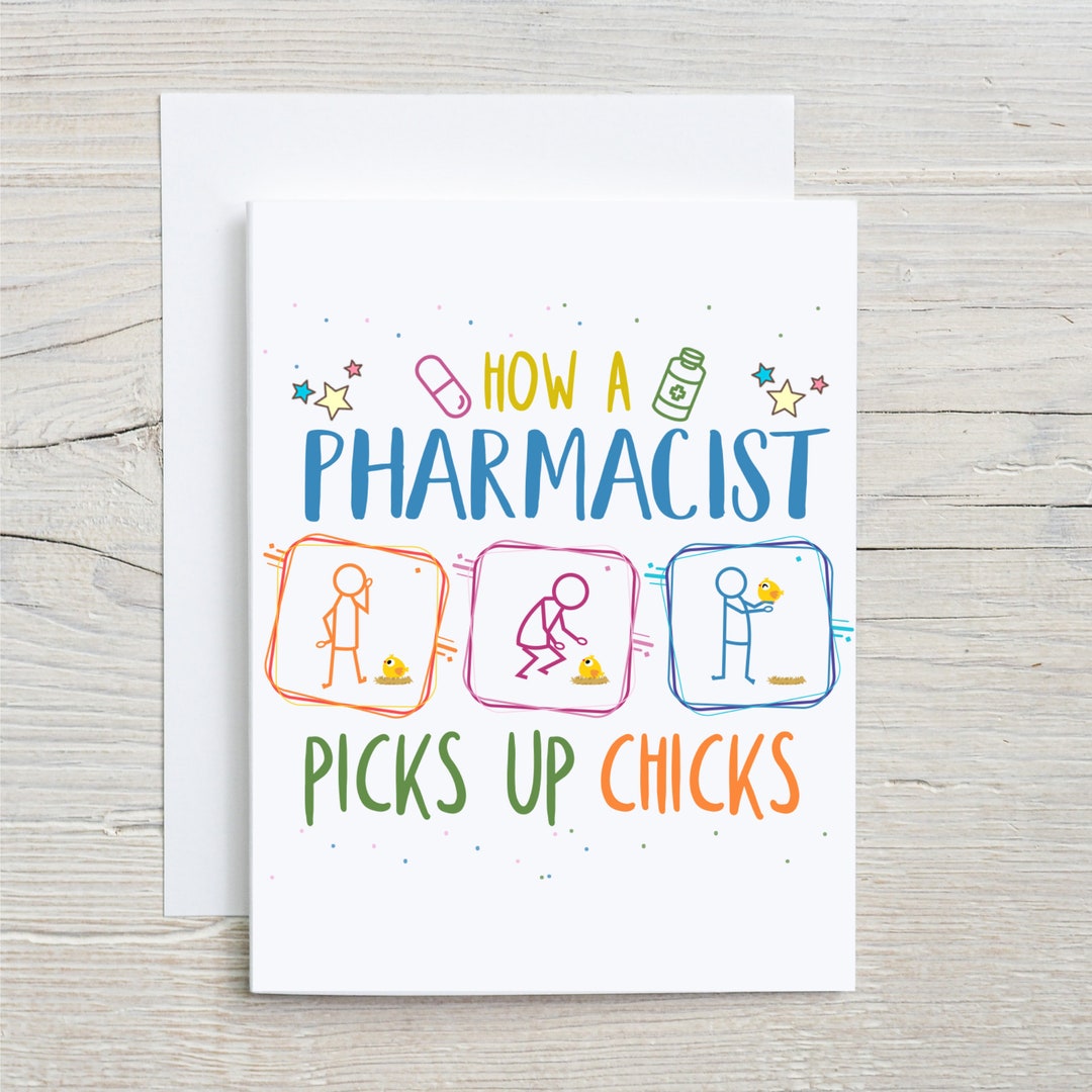 Pharmacist Card, Pharmacist Gift, Card for Pharmacist, Funny Greeting ...