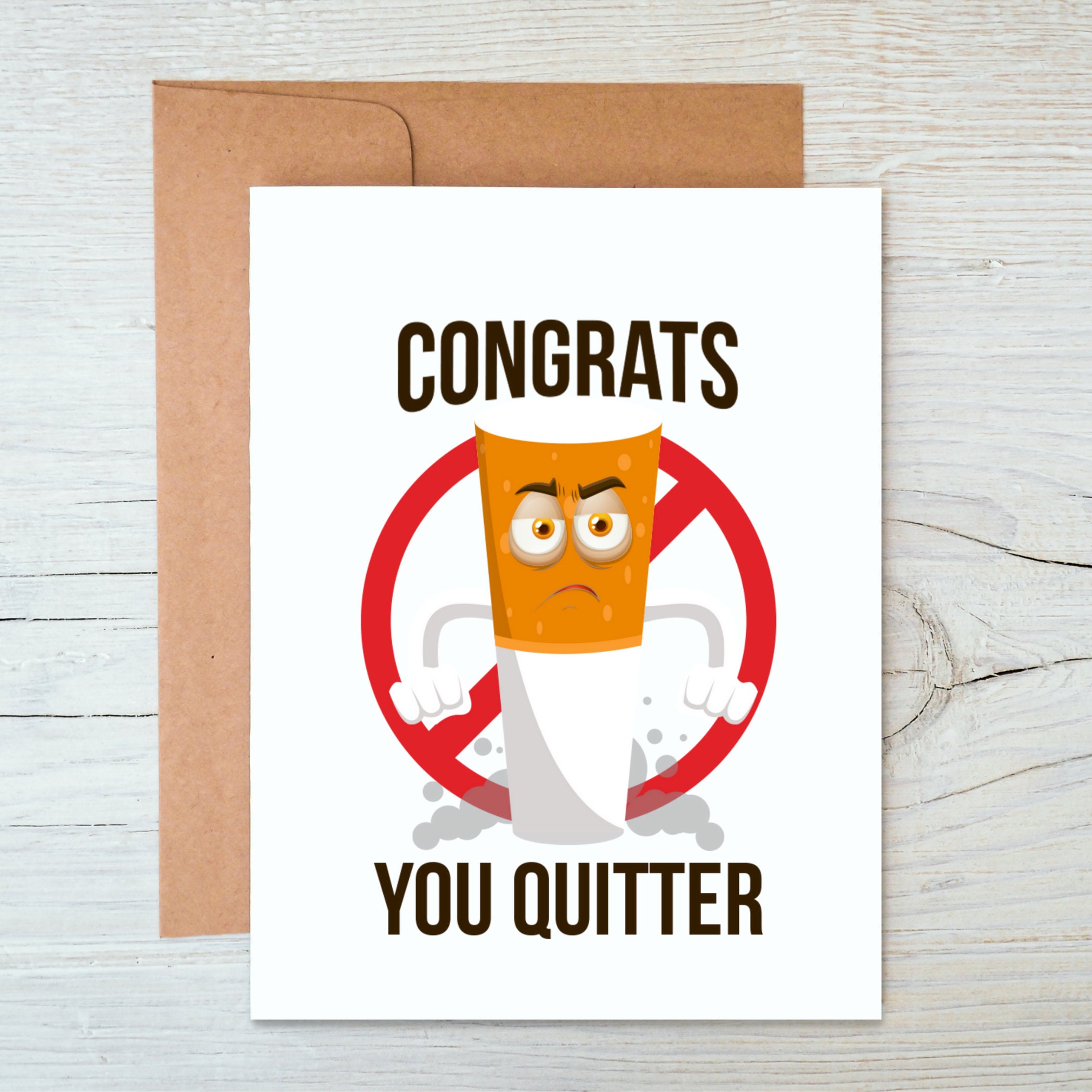 Congrats You Quitter,quit Smoking Gift, Quit Smoking Gift Idea, Funny ...