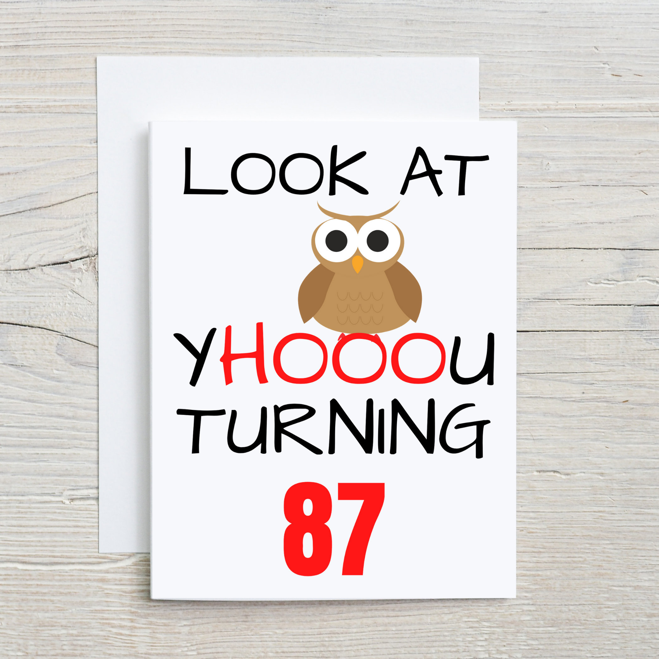 87th Birthday Card 87th Birthday Funny Birthday Card - Etsy