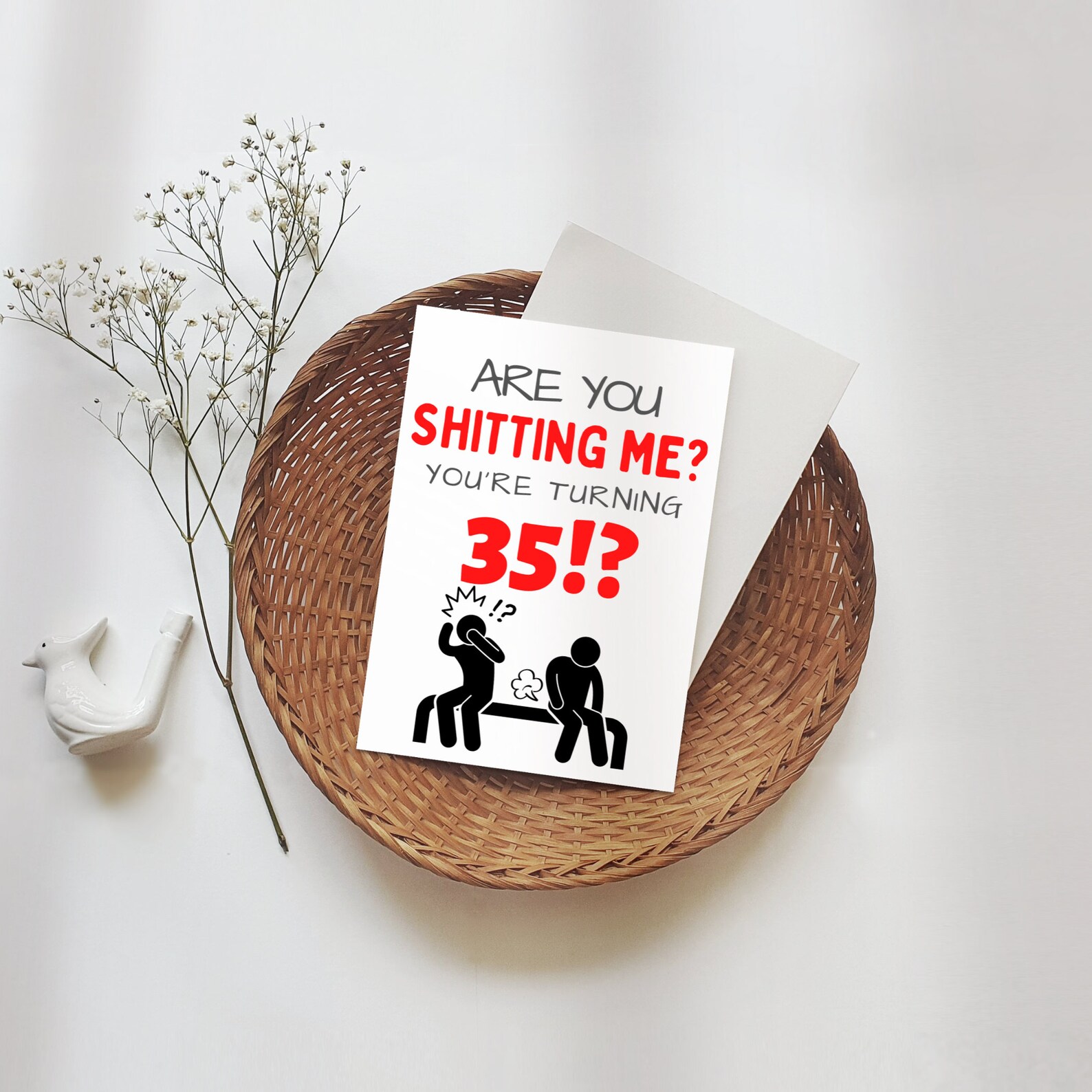 Funny 35th Birthday Card, 35th Birthday Card, 35 Year Old Birthday Card ...