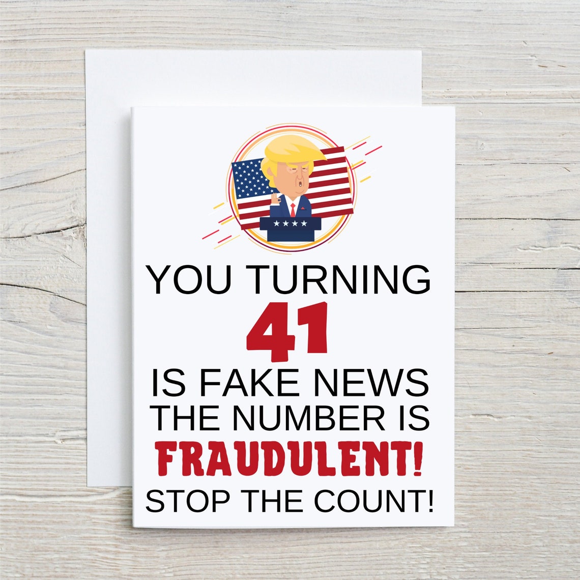 41st Birthday Card, Funny 41st Birthday Card, 41st Birthday Gift Idea ...