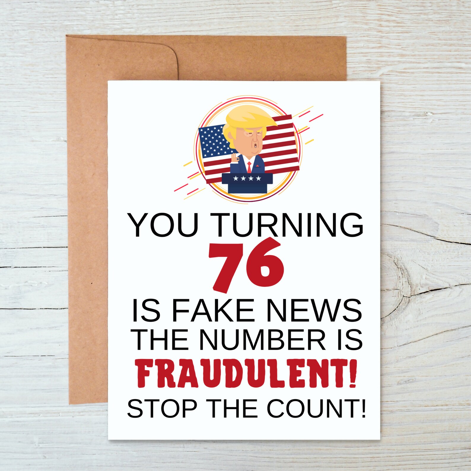 76th Birthday Card, 76th Birthday Gift, 76th Birthday, Birthday Card ...