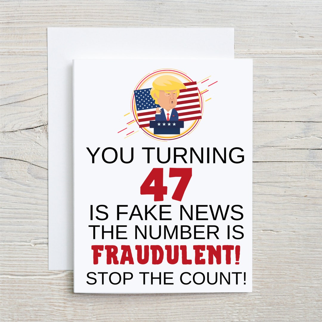 47th Birthday Card, Funny 47th Birthday Card, 47th Birthday Gift Idea ...