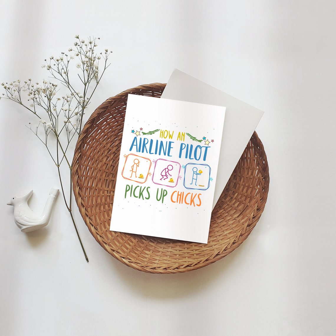 Airline Pilot Card, Graduation Card, Funny Airline Pilot Card, Pilot ...