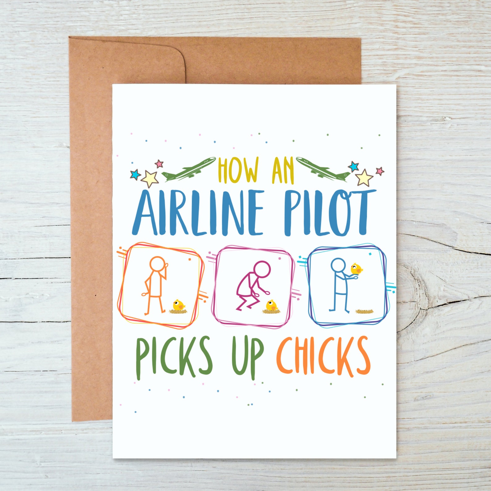 Airline Pilot Card, Graduation Card, Funny Airline Pilot Card, Pilot ...
