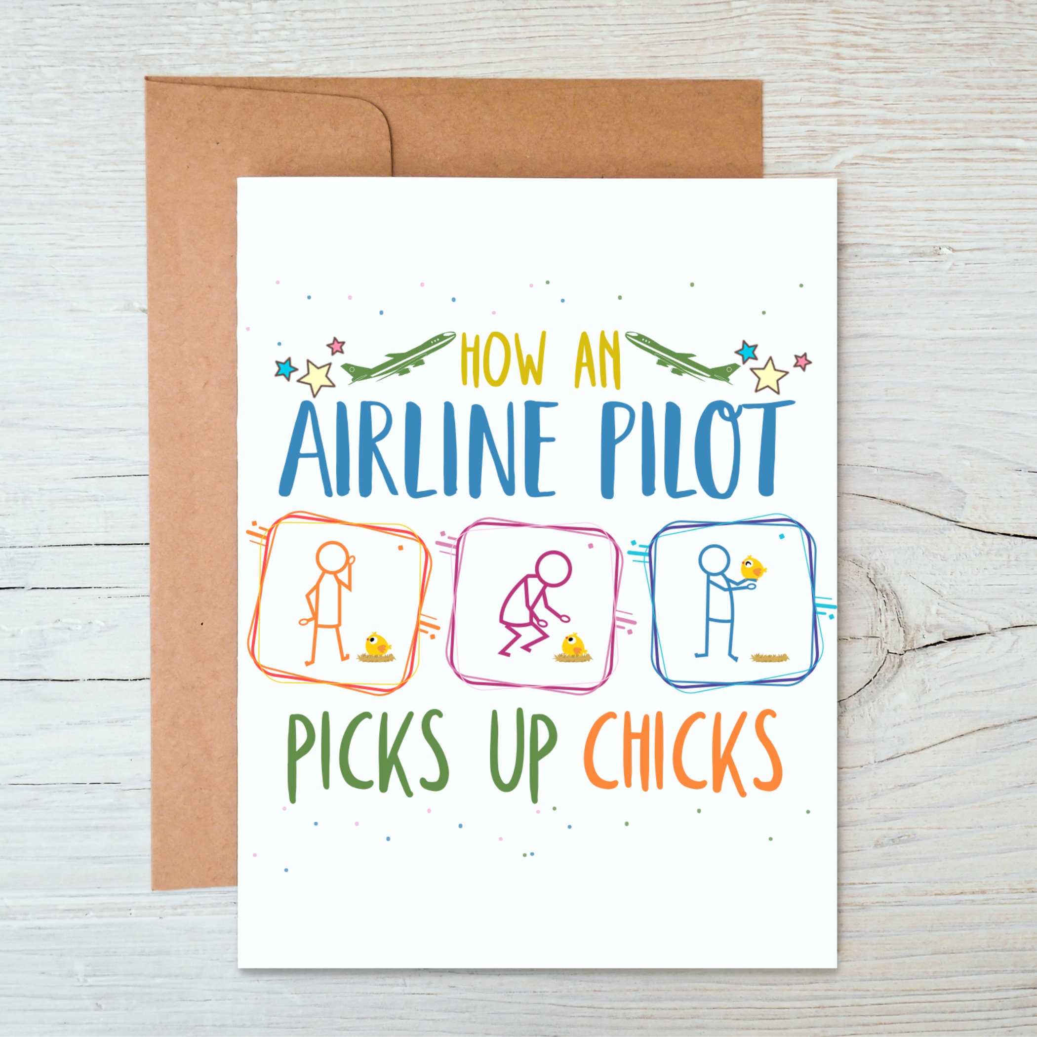 Airline Pilot Card, Graduation Card, Funny Airline Pilot Card, Pilot ...