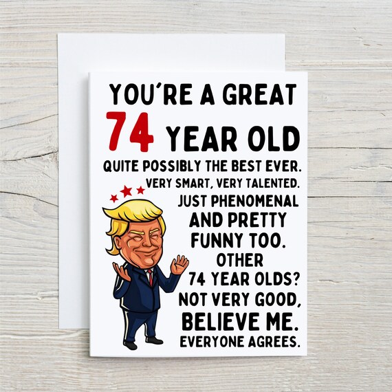 74th Birthday Card 74th Birthday 74th Birthday Gift Happy - Etsy