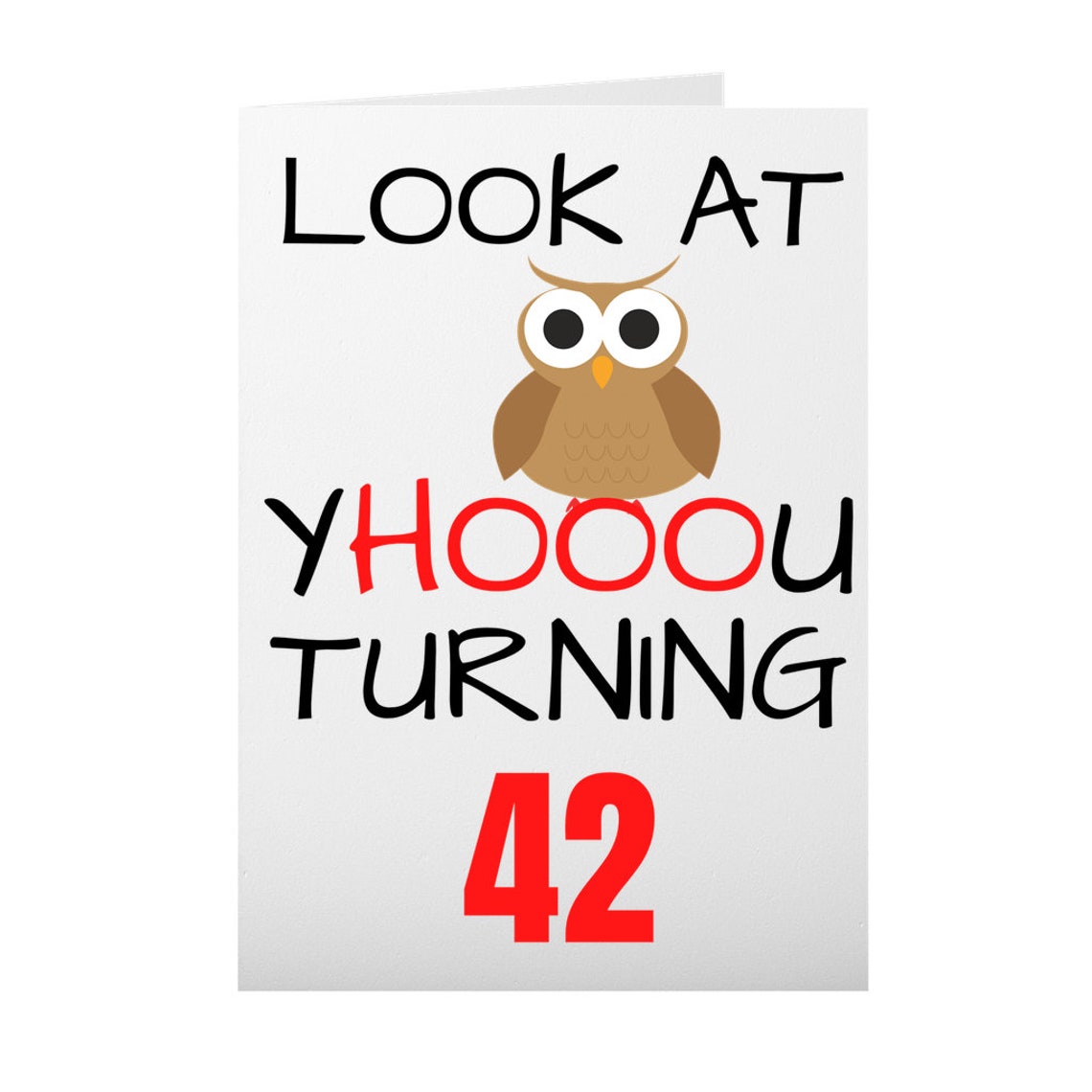 42nd Birthday Card Funny 42nd Birthday Card 42nd Birthday - Etsy