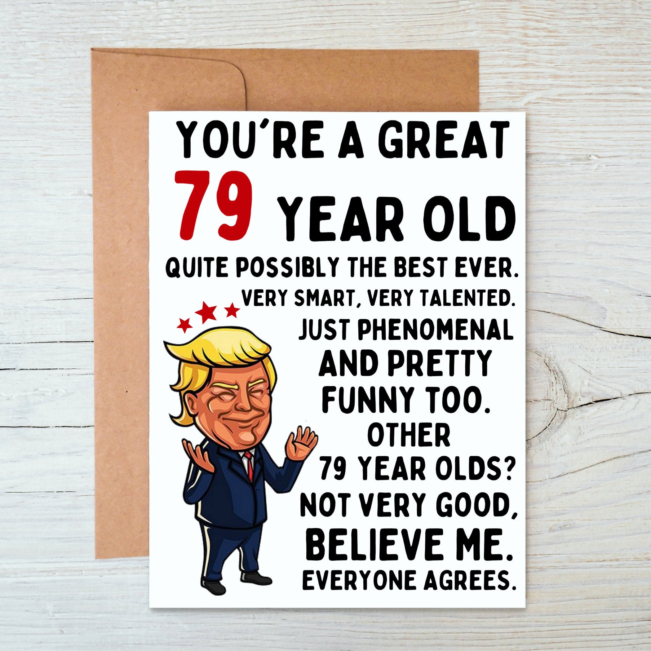 79th Birthday Card, 79th Birthday Gift, 79th Birthday, Birthday Card ...